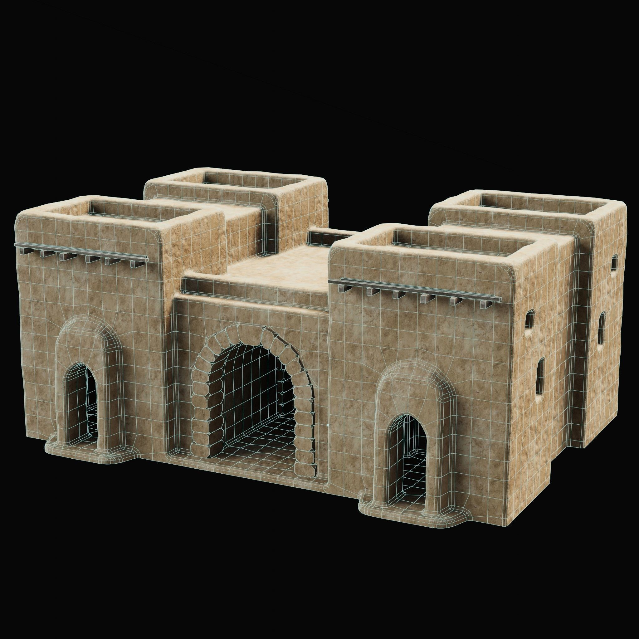 3D model ANCIENT GENERIC CLAY HOUSES BUILDING DESERT EGYPT AAA ...