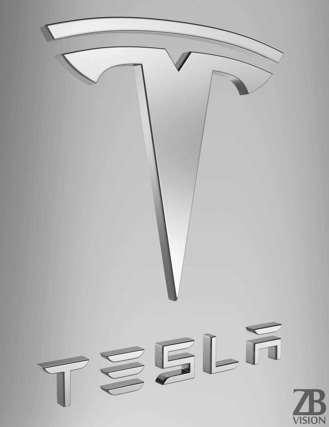 Tesla Logo 3D model | CGTrader