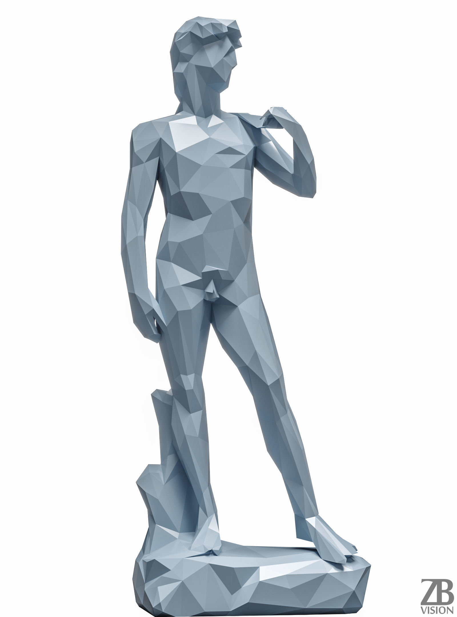 Lowpoly David Statue 3D model | CGTrader