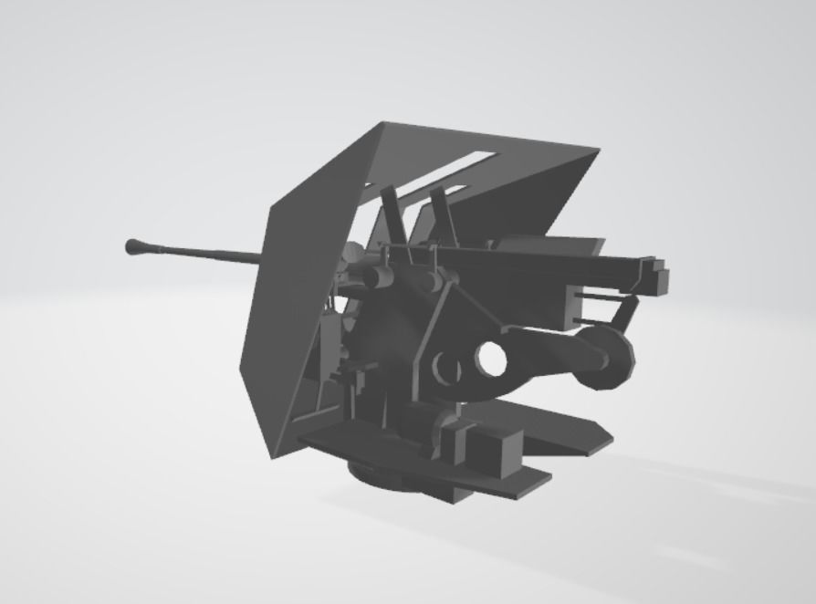 German Flak AA Gun 3D model 3D printable | CGTrader