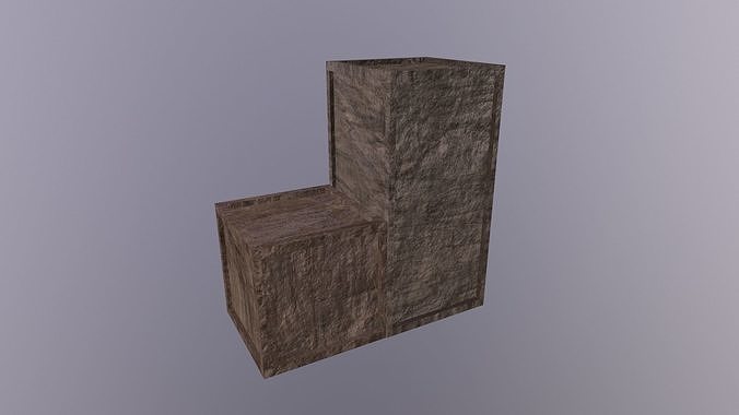 Two simple boxes small and large 3D model | CGTrader