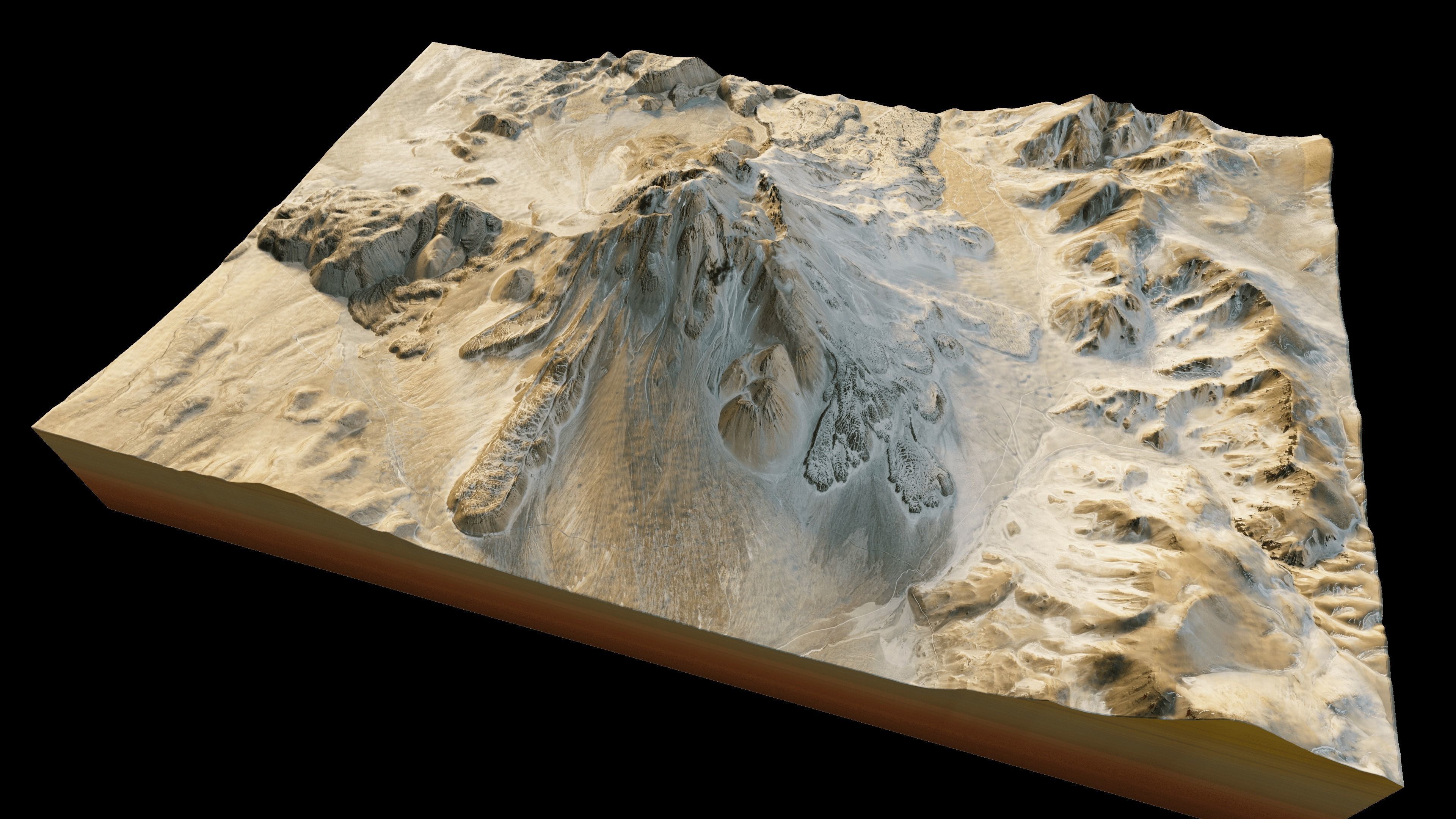 Socompa Volcano 3d model terrain 3D model | CGTrader