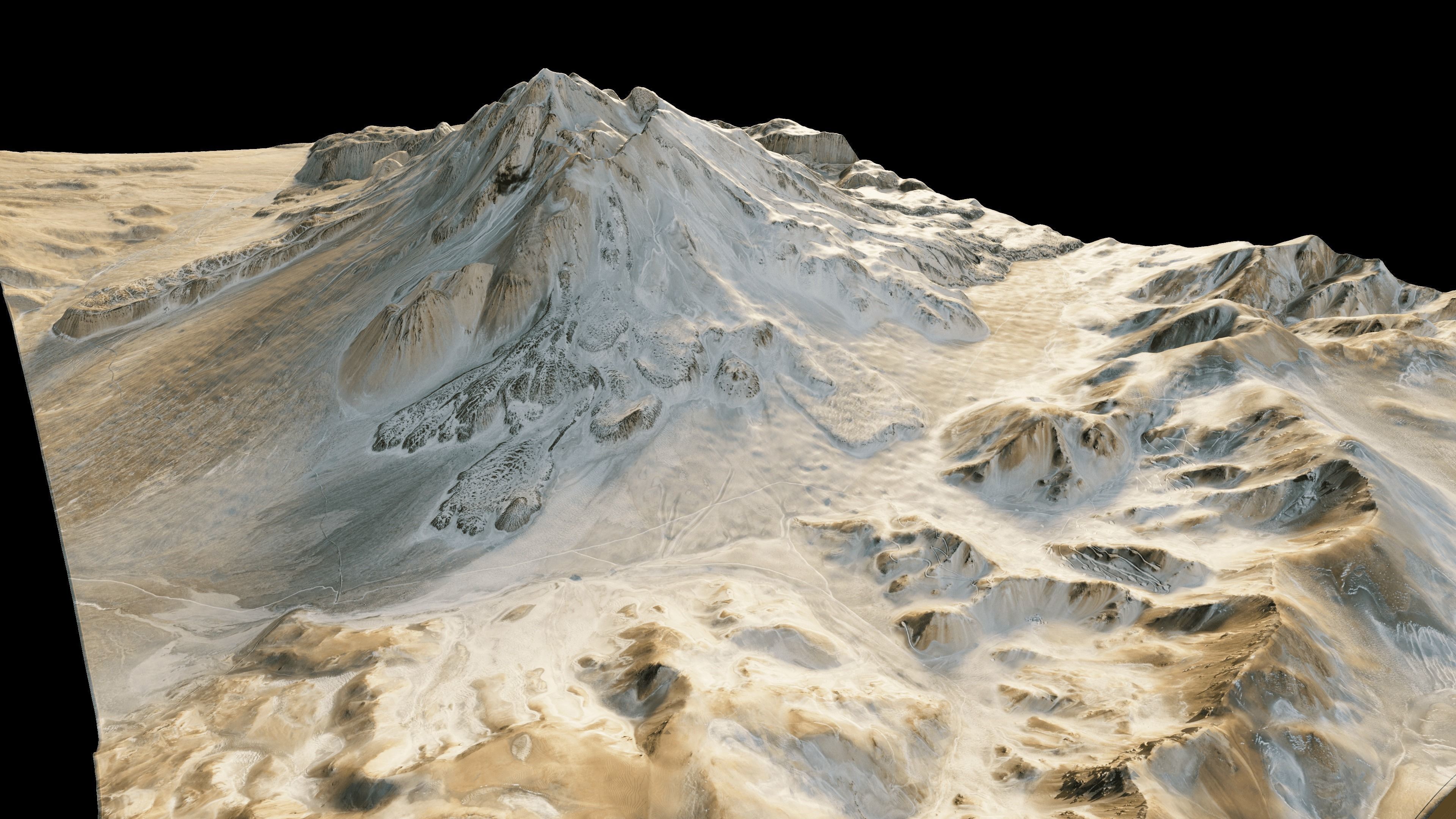 Socompa Volcano 3d model terrain 3D model | CGTrader