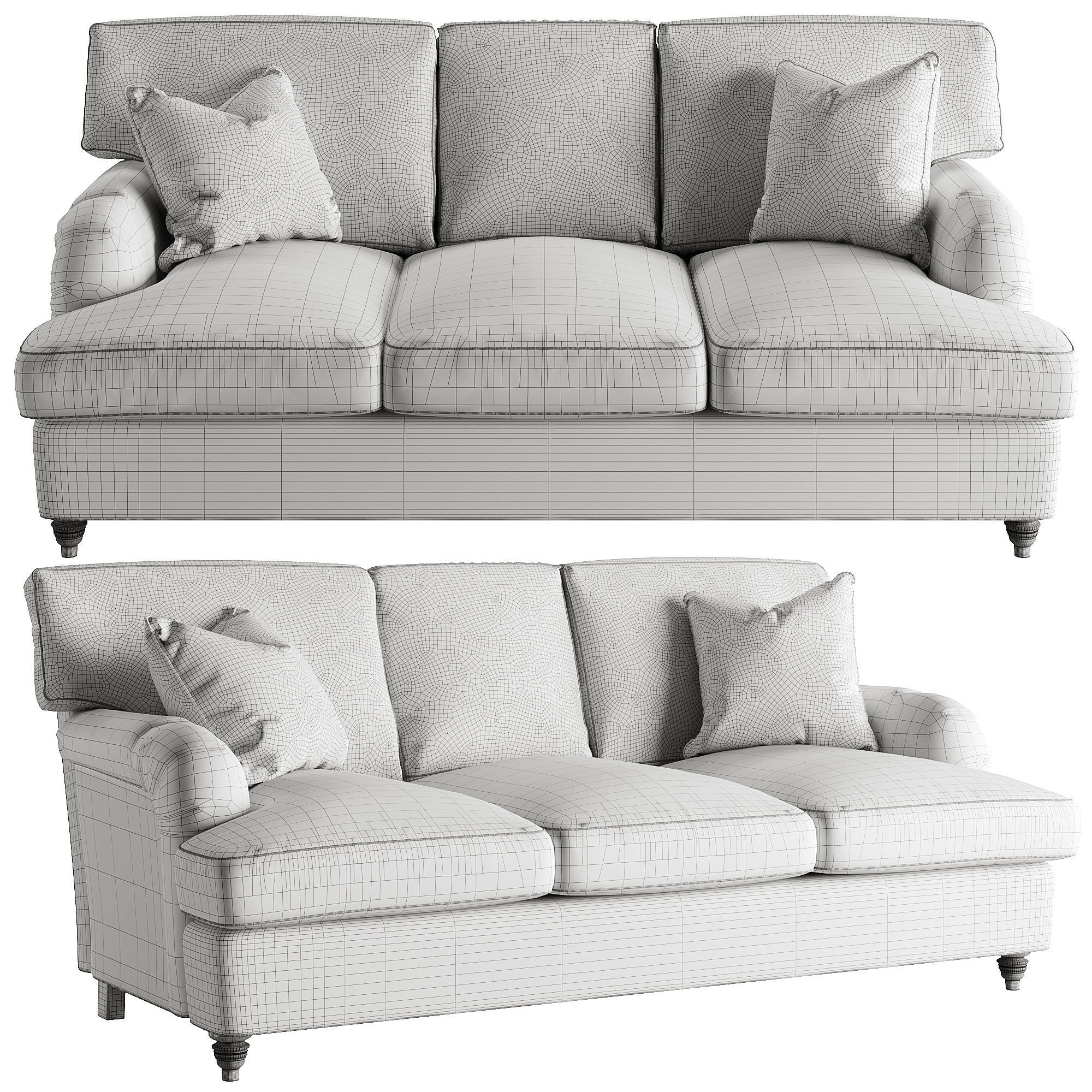 One Kings Lane Kate Sofa 3D model | CGTrader