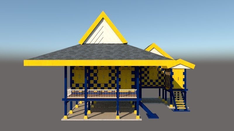 RUMAH TRADISIONAL MELAYU PERLIS DARUL SUNNAH free 3D model 3D printable ...