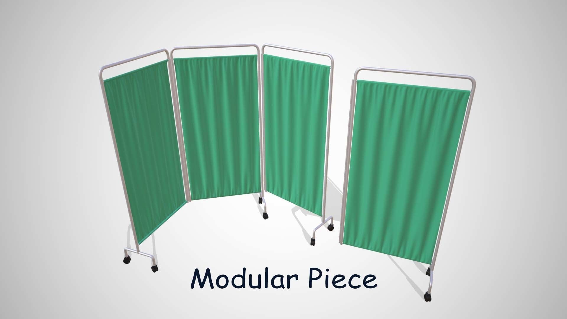 Modular Medical Screen 3d Model 3D model | CGTrader