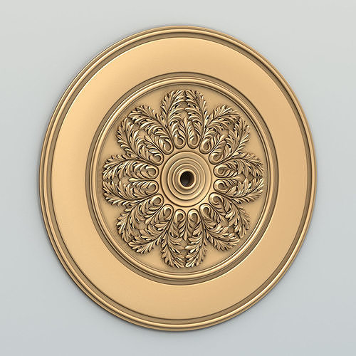 Round rosette 051 3D model | CGTrader