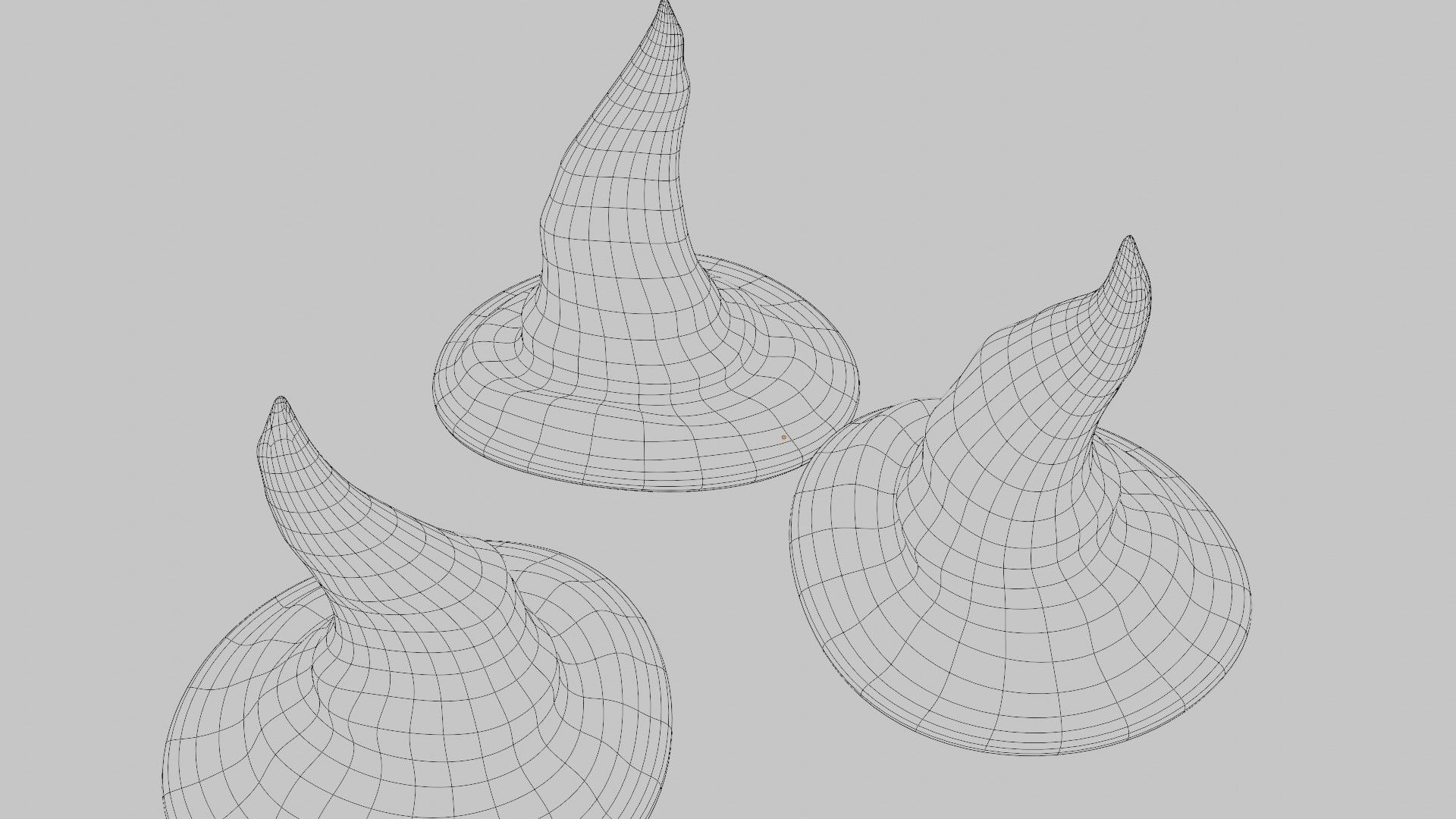 3 wizards and witch hats with different pbr textures 3D model | CGTrader