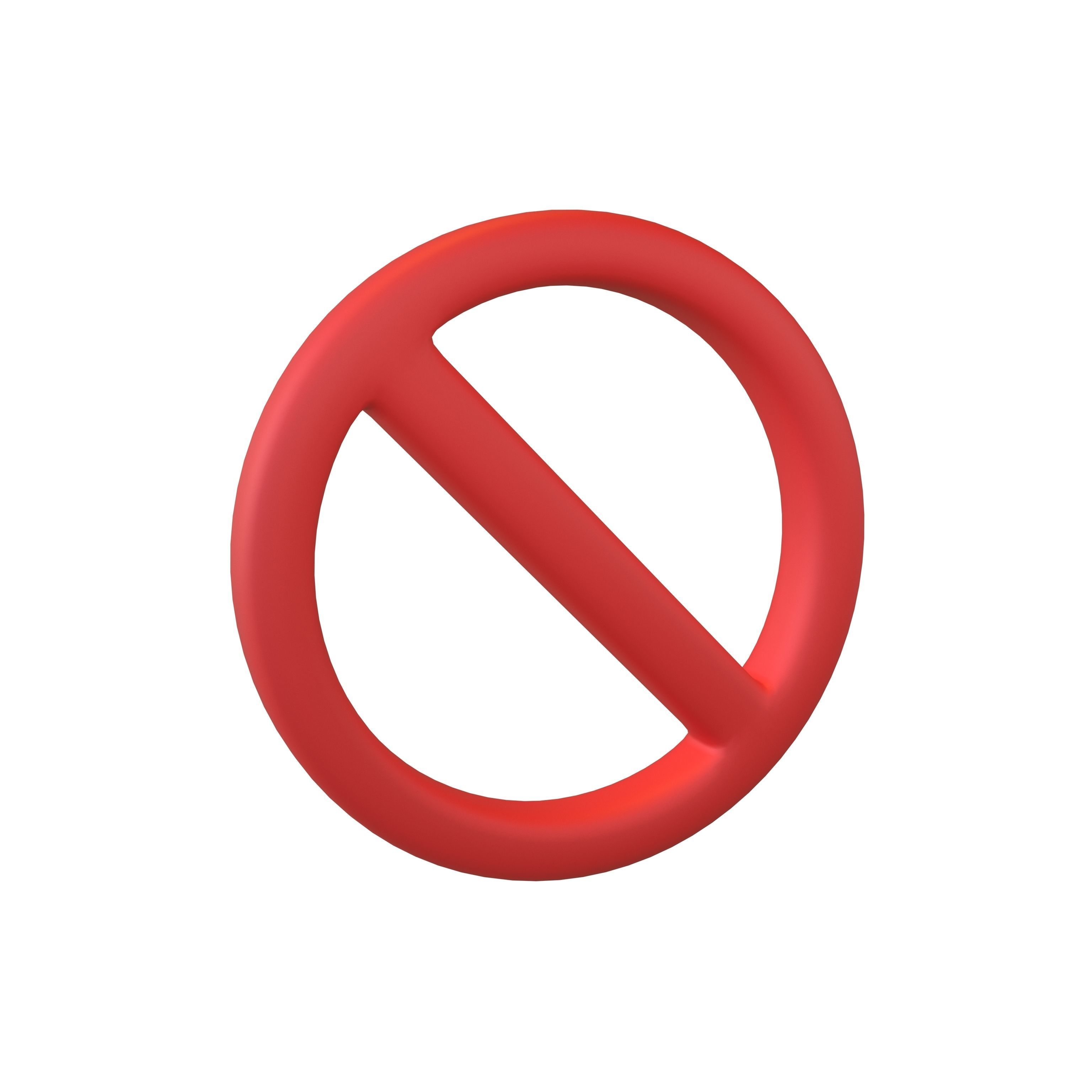 3D model No Symbol v1 001 VR / AR / low-poly | CGTrader