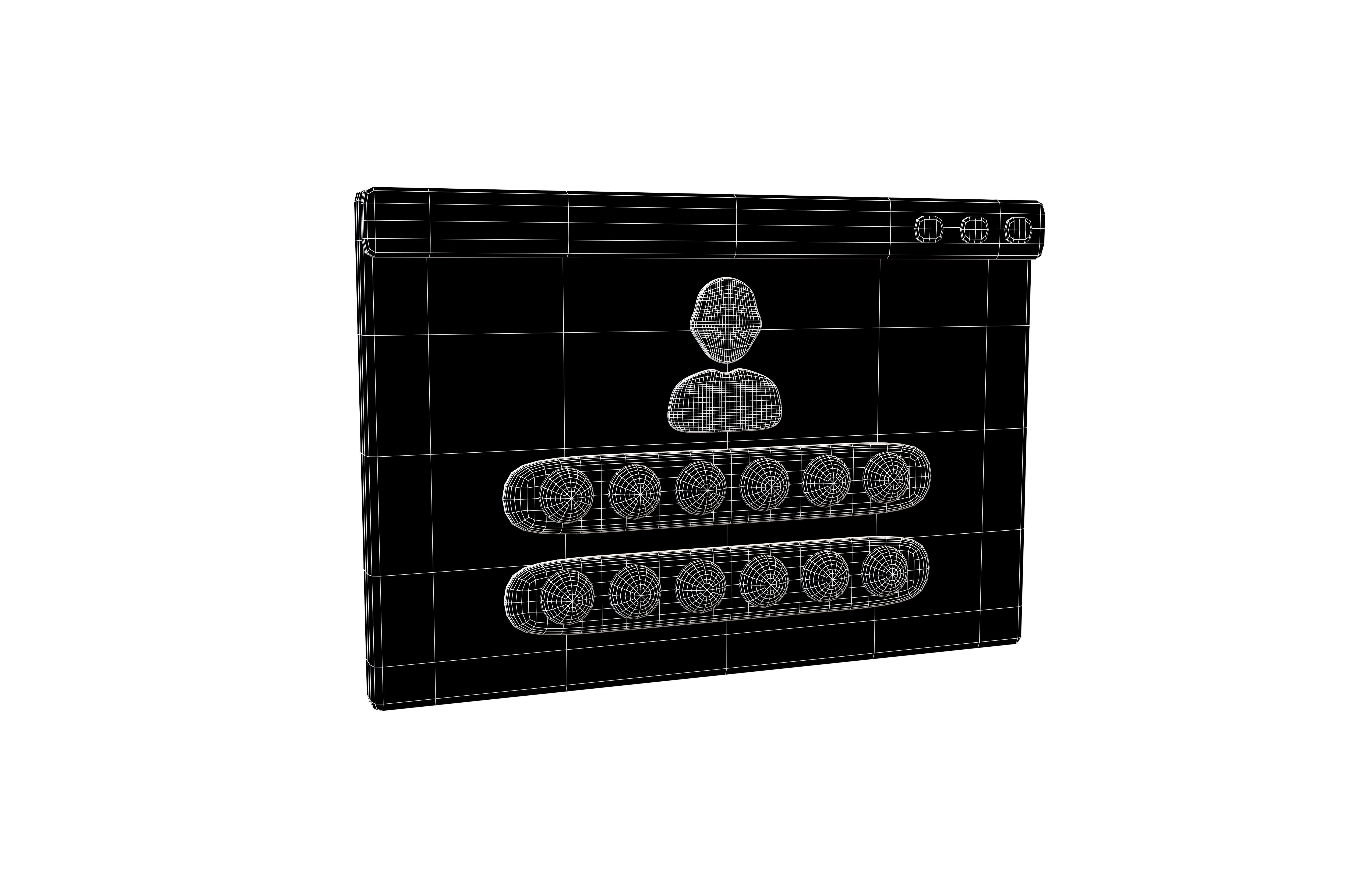 3D model Website Login Correct Password Icon v1 002 VR / AR / low-poly ...