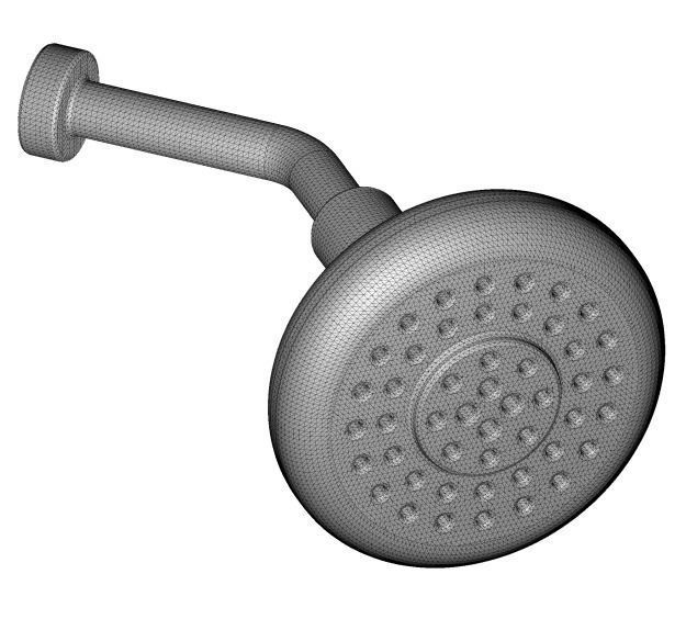 Plastic Luxury Shower Head 3D model | CGTrader