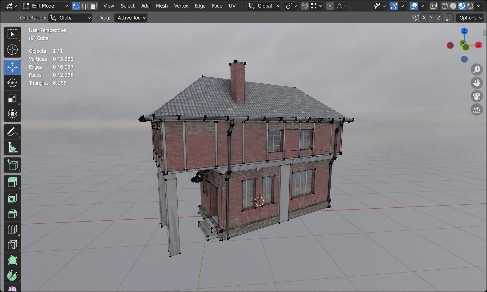3D model Brick signal tower VR / AR / low-poly | CGTrader
