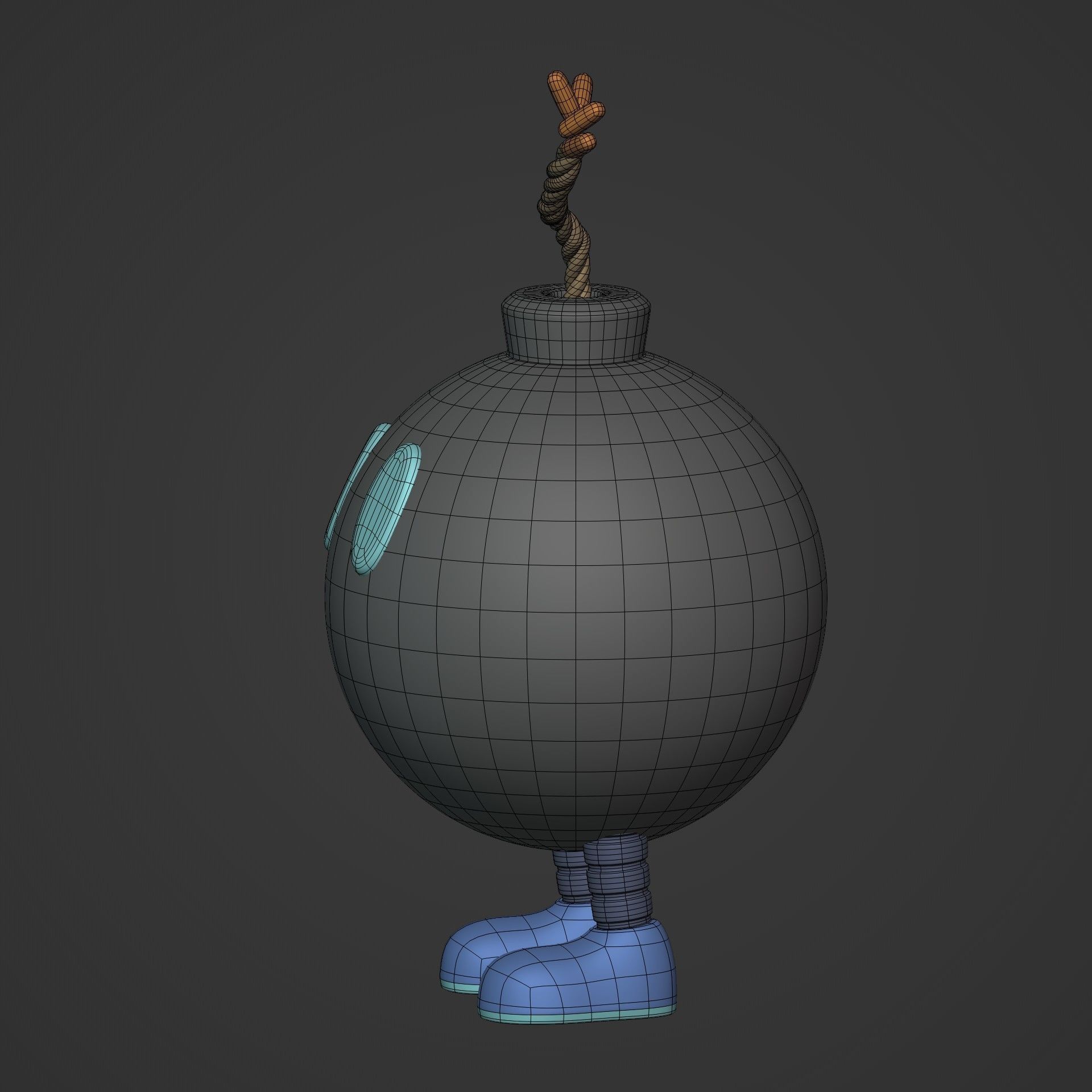 3D model Cartoon Bomb VR / AR / low-poly | CGTrader