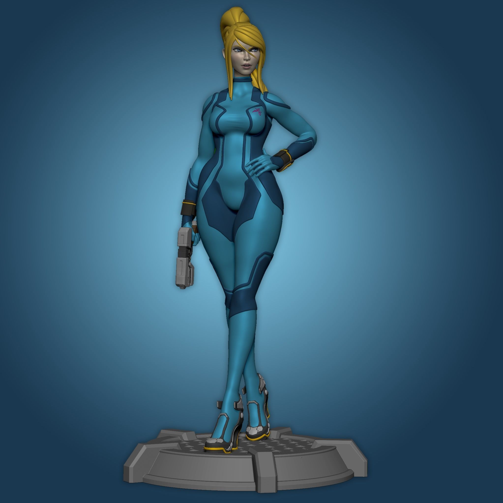 SAMUS ARAN ZERO SUIT 3D model 3D printable | CGTrader