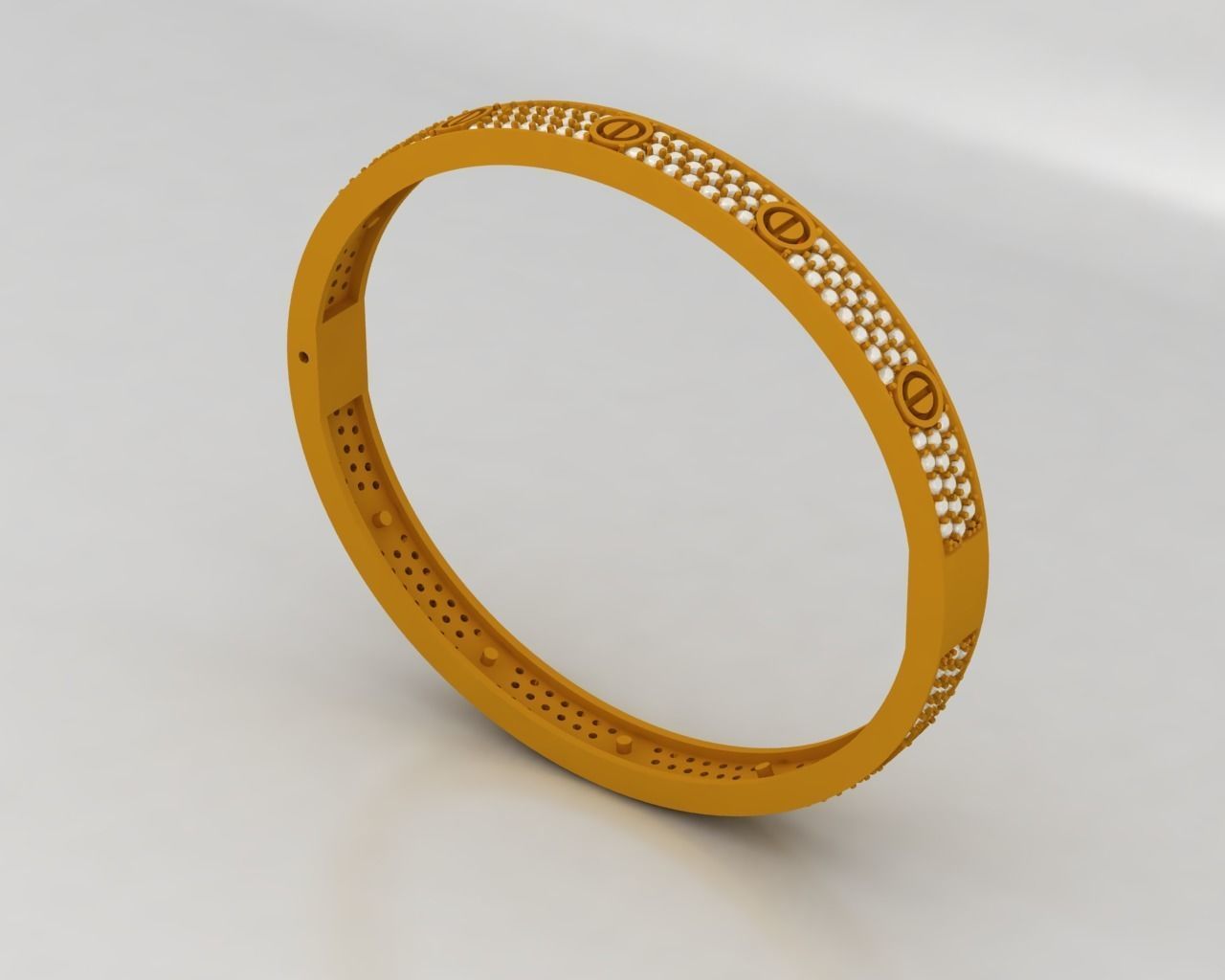 Bangle old style Fancy Classic 3D model 3D printable | CGTrader
