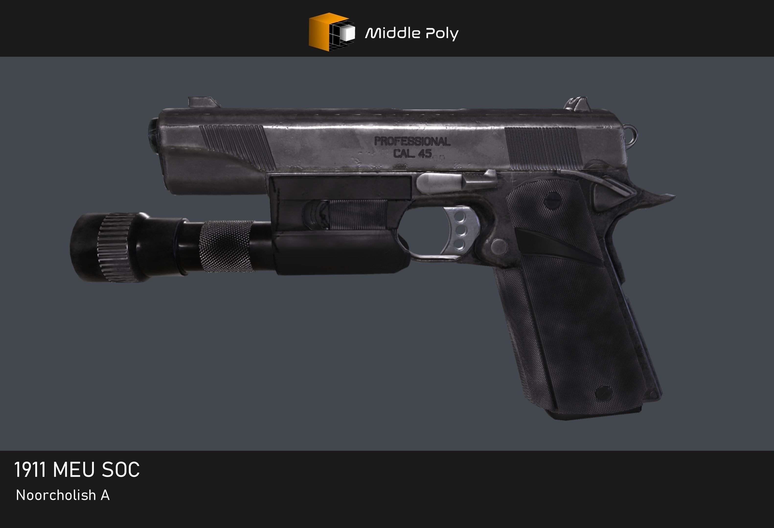 3D model 1911 MEU SOC VR / AR / low-poly | CGTrader