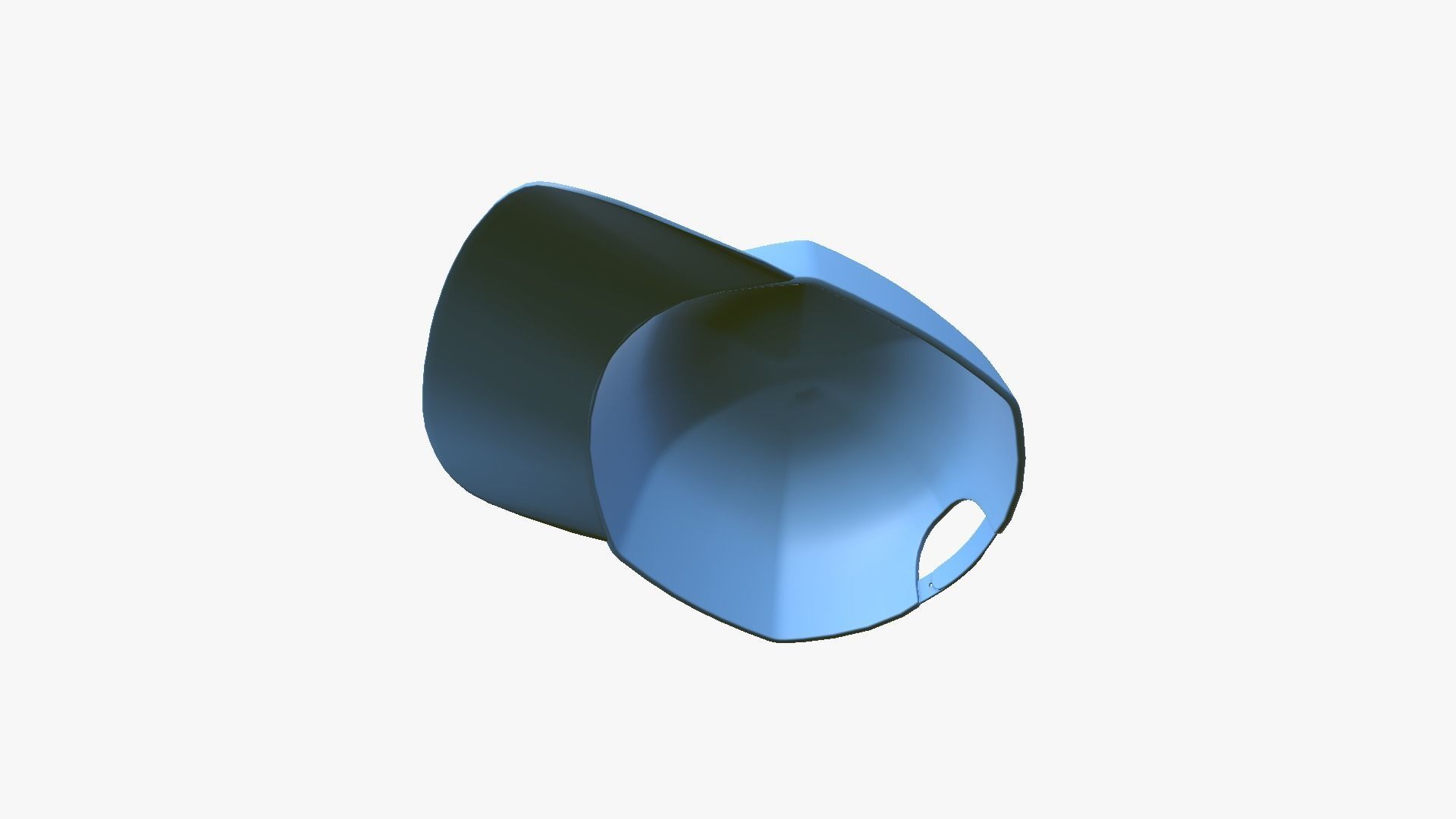 3D model Cap A09 Light Blue - Character Fashion Design VR / AR / low ...