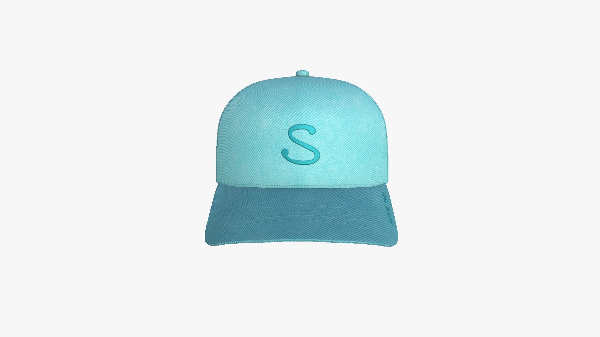 3D model Cap A09 Light Blue - Character Fashion Design VR / AR / low ...