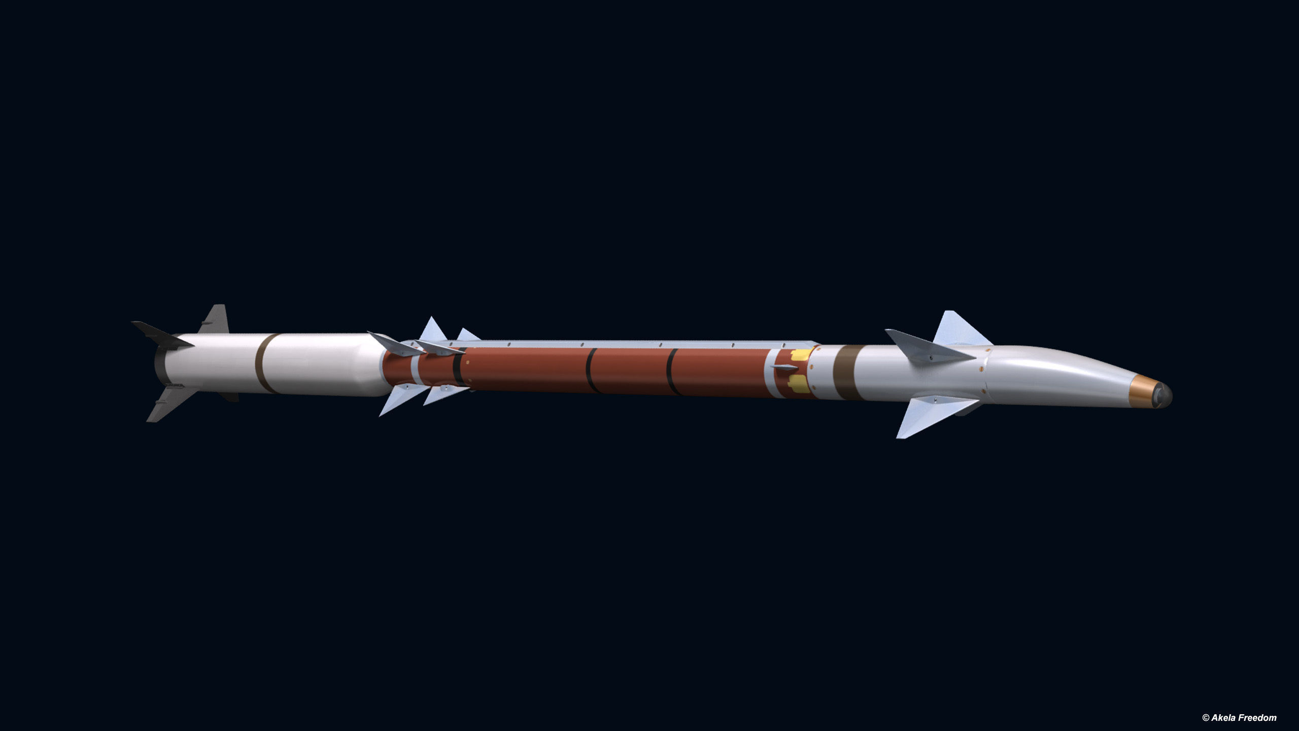 Stunner Missile for Davids Sling 3D model animated | CGTrader