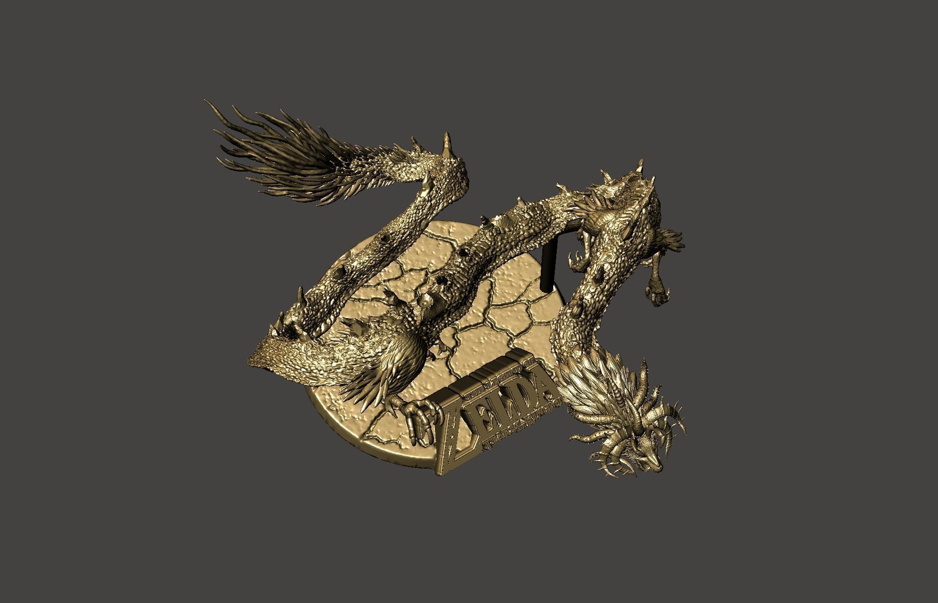 DEMON DRAGON GANON TOTK LEGEND OF ZELDA EXTREME DETAILED STL 3D model ...