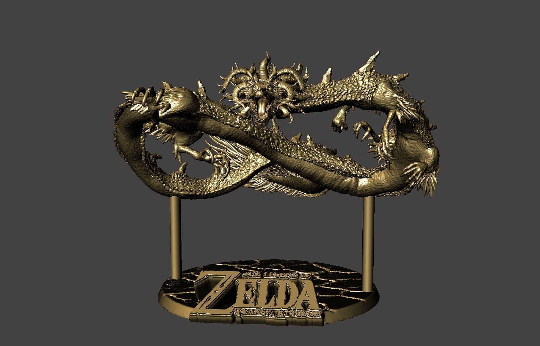 DEMON DRAGON GANON TOTK LEGEND OF ZELDA EXTREME DETAILED STL 3D model ...