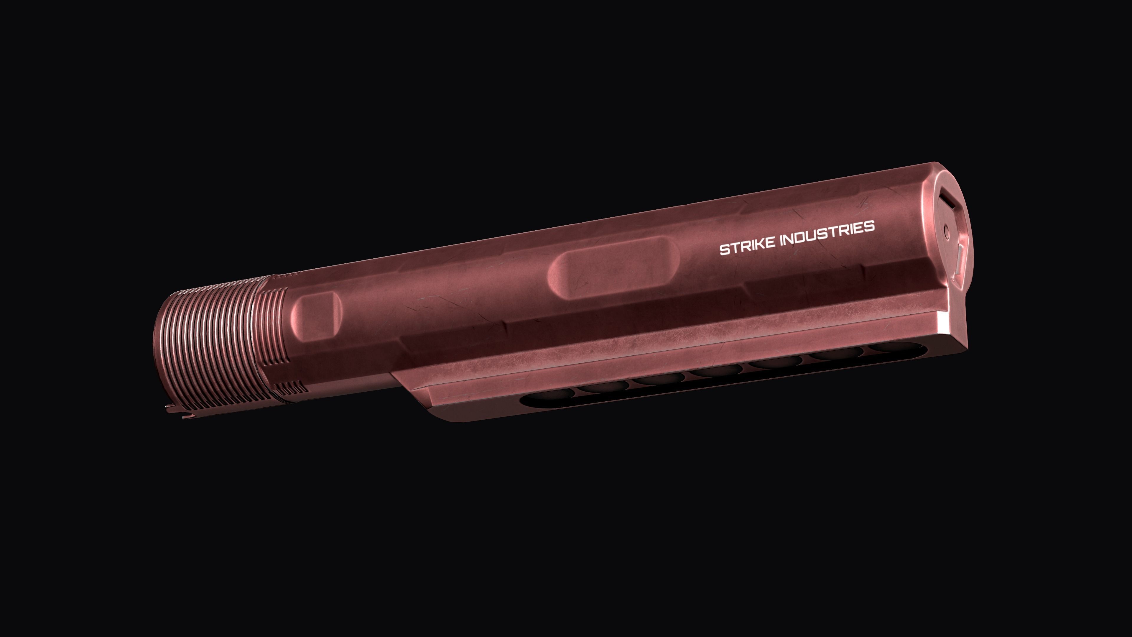 3D model Strike Industries Advanced Receiver Extension buffer tube AR ...