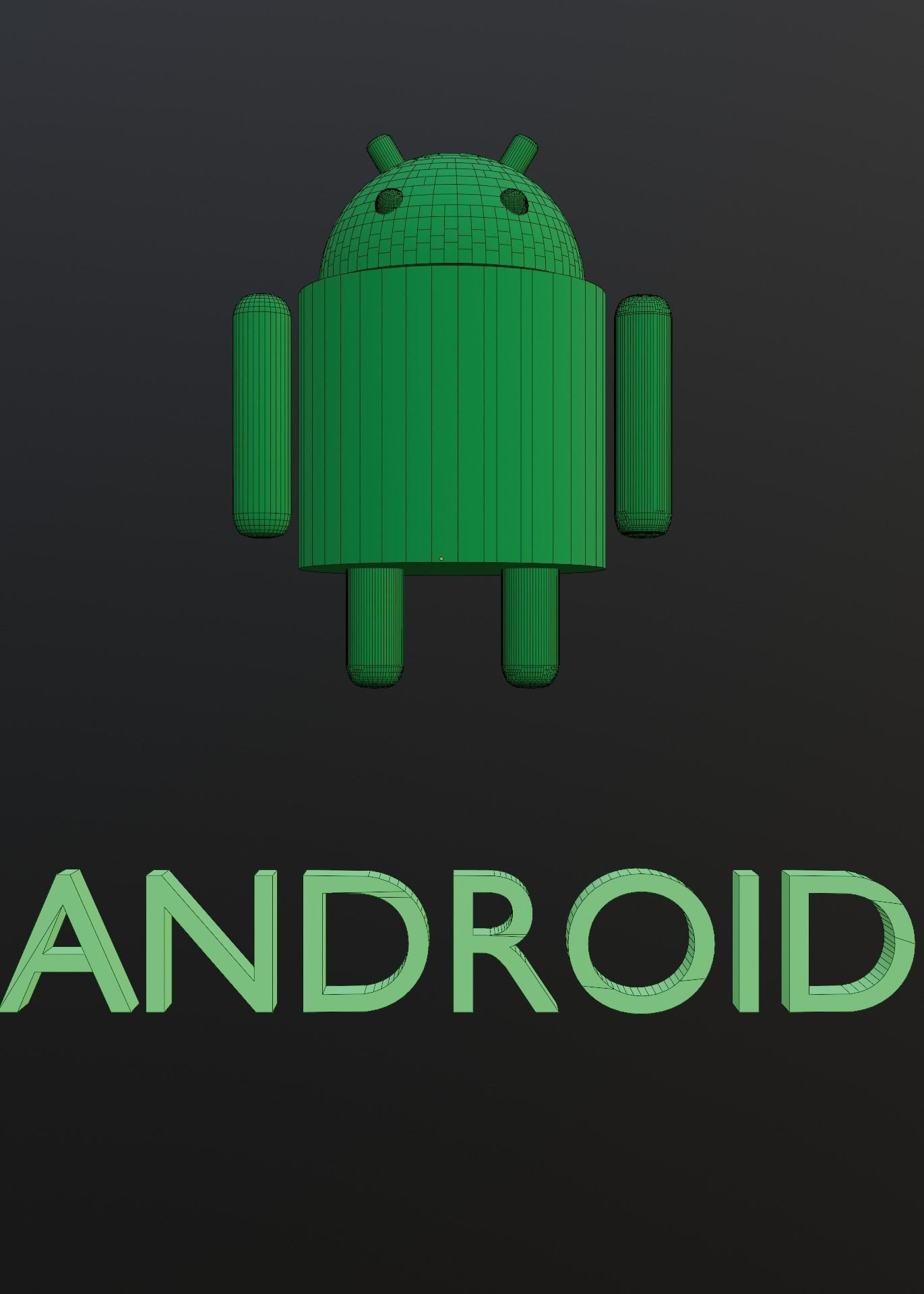 Android Robo Logo 3D model | CGTrader