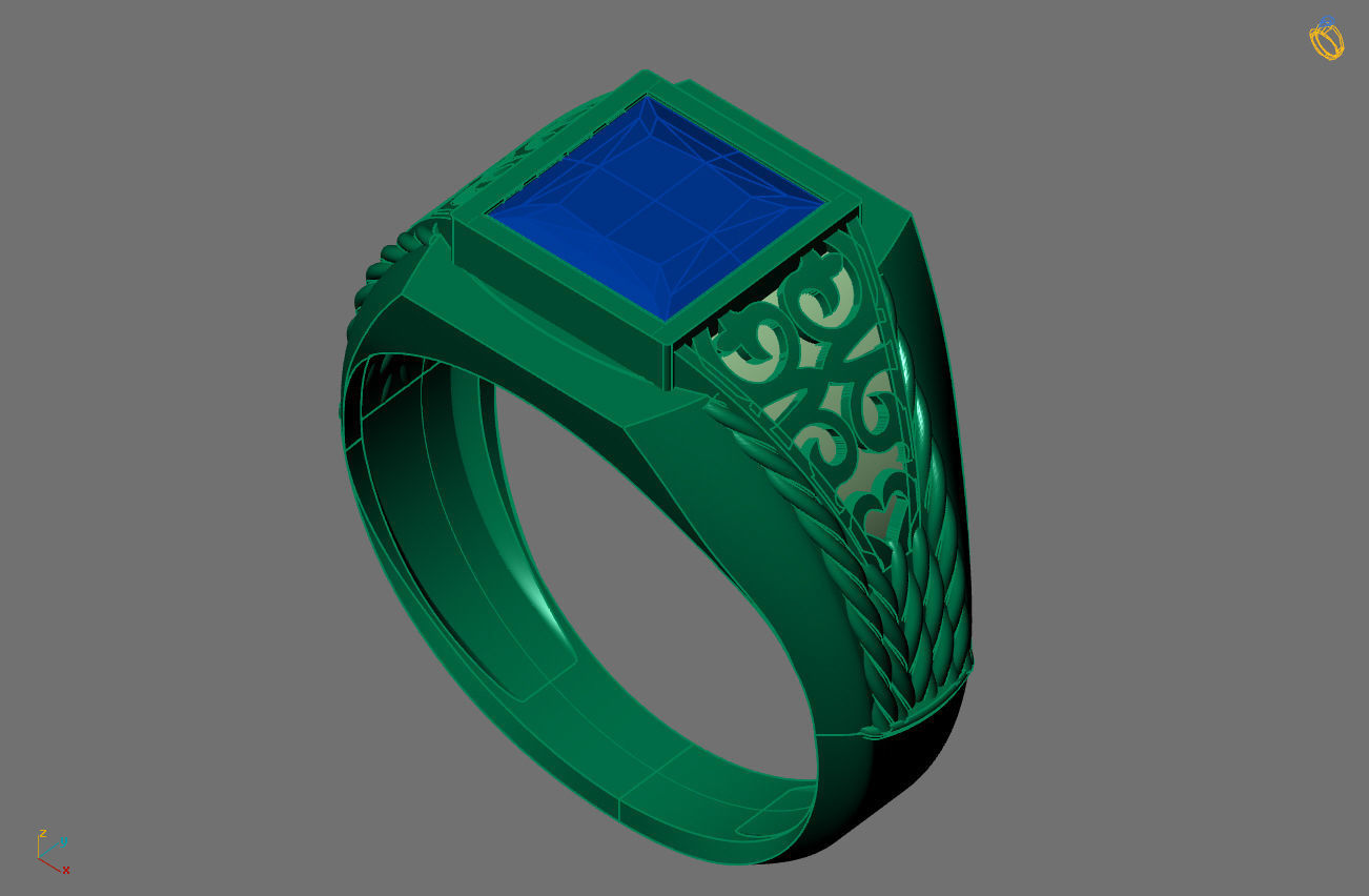 STL 3DM Gents Rings Ready Models Mens Rings 3D print model 3D model 3D ...