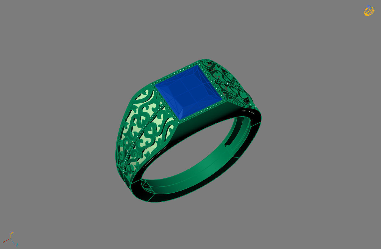 STL 3DM Gents Rings Ready Models Mens Rings 3D print model 3D model 3D ...