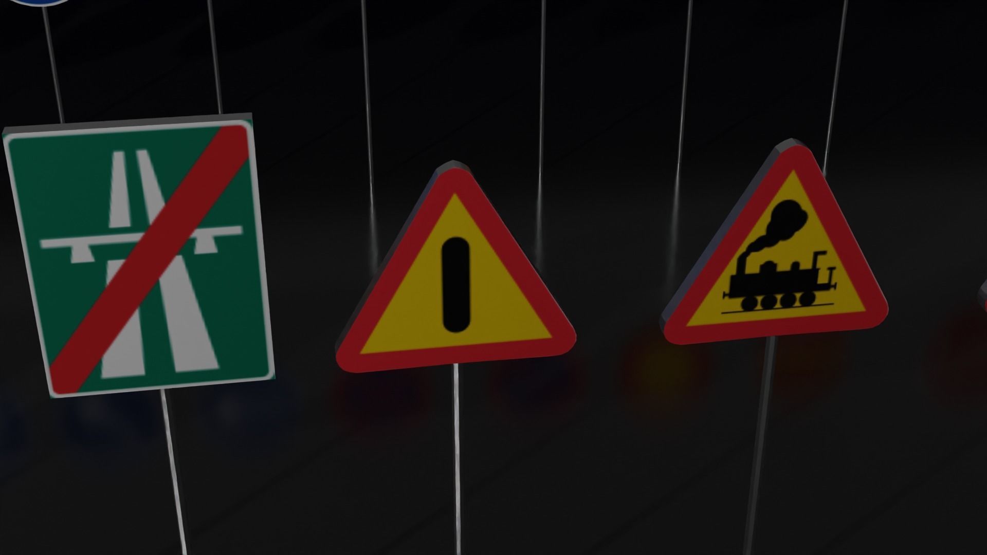 Swedish Road Signs 3D model | CGTrader