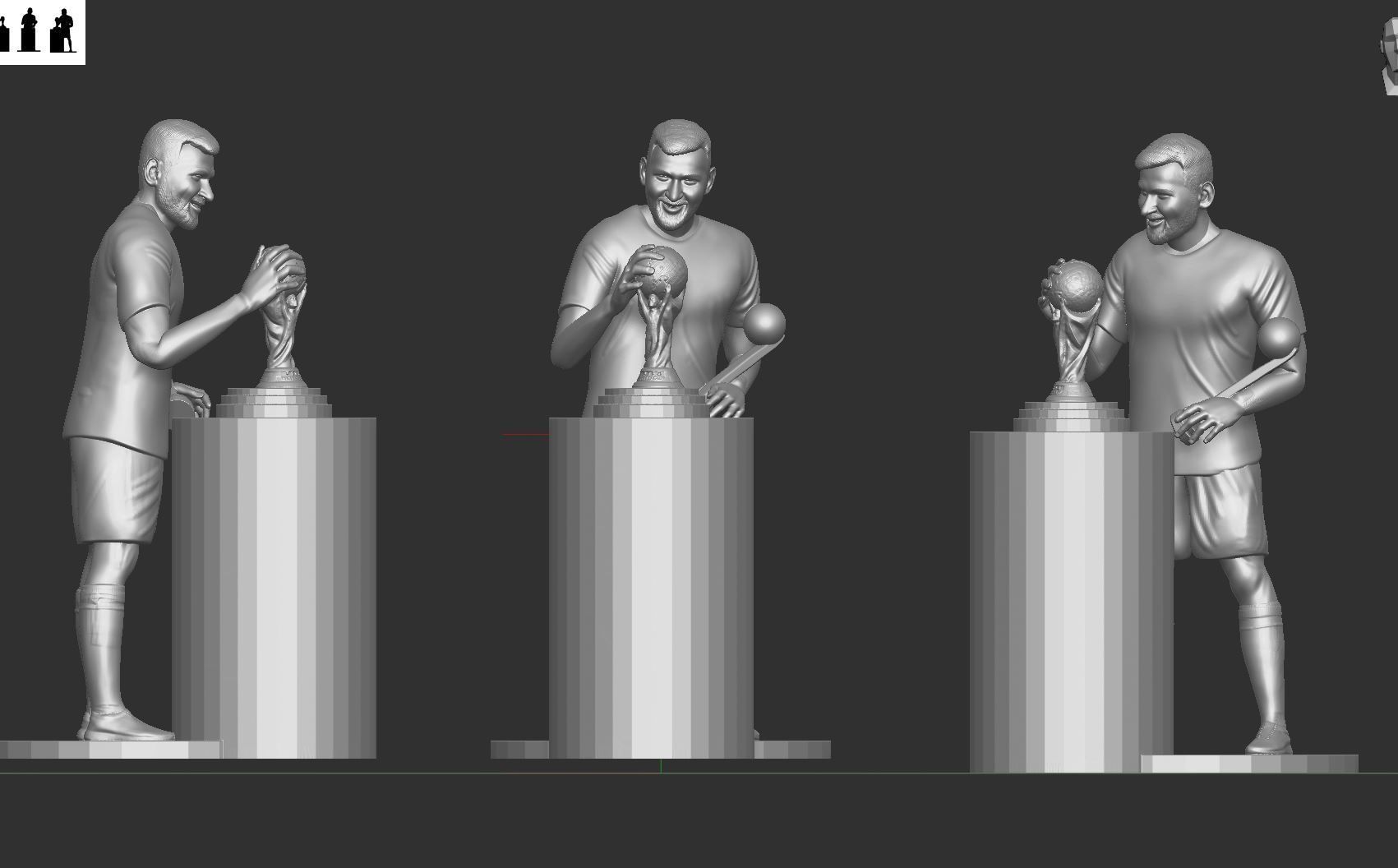 Lionel Messi 3D model 3D printable | CGTrader