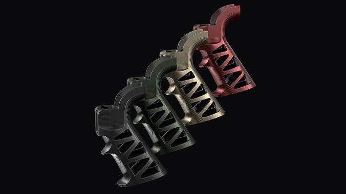 3D model Pistol grip AR 15 Naroh Arms GRAL-S VR / AR / low-poly | CGTrader