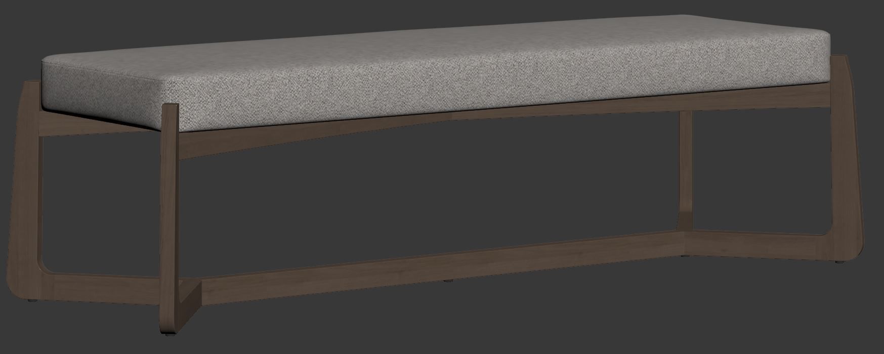 Roe Mid Century Modern Bench by Kathy Kuo Home 3D model | CGTrader