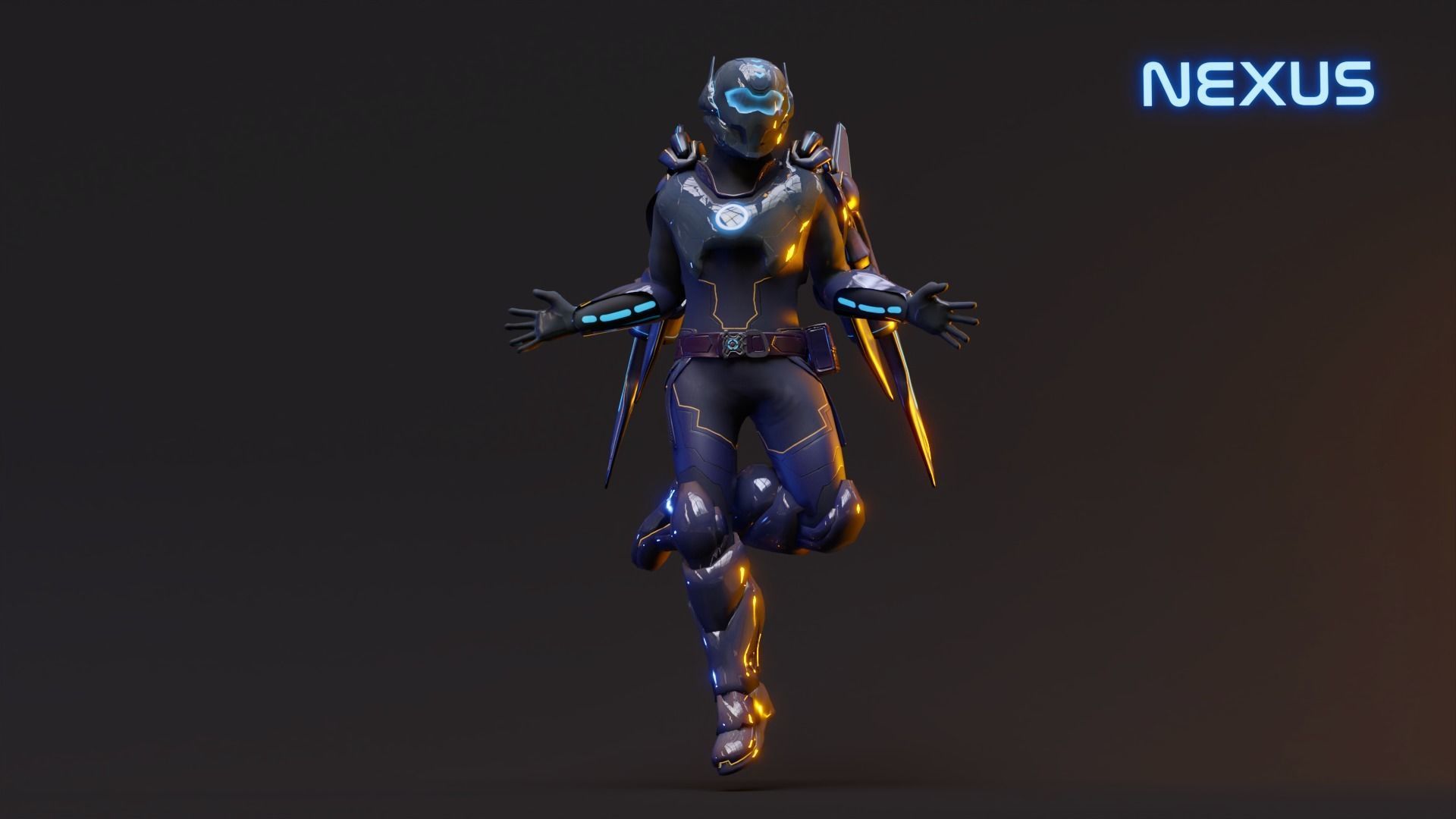 3D model Nexus - Low Poly Sci-fi Character VR / AR / low-poly | CGTrader