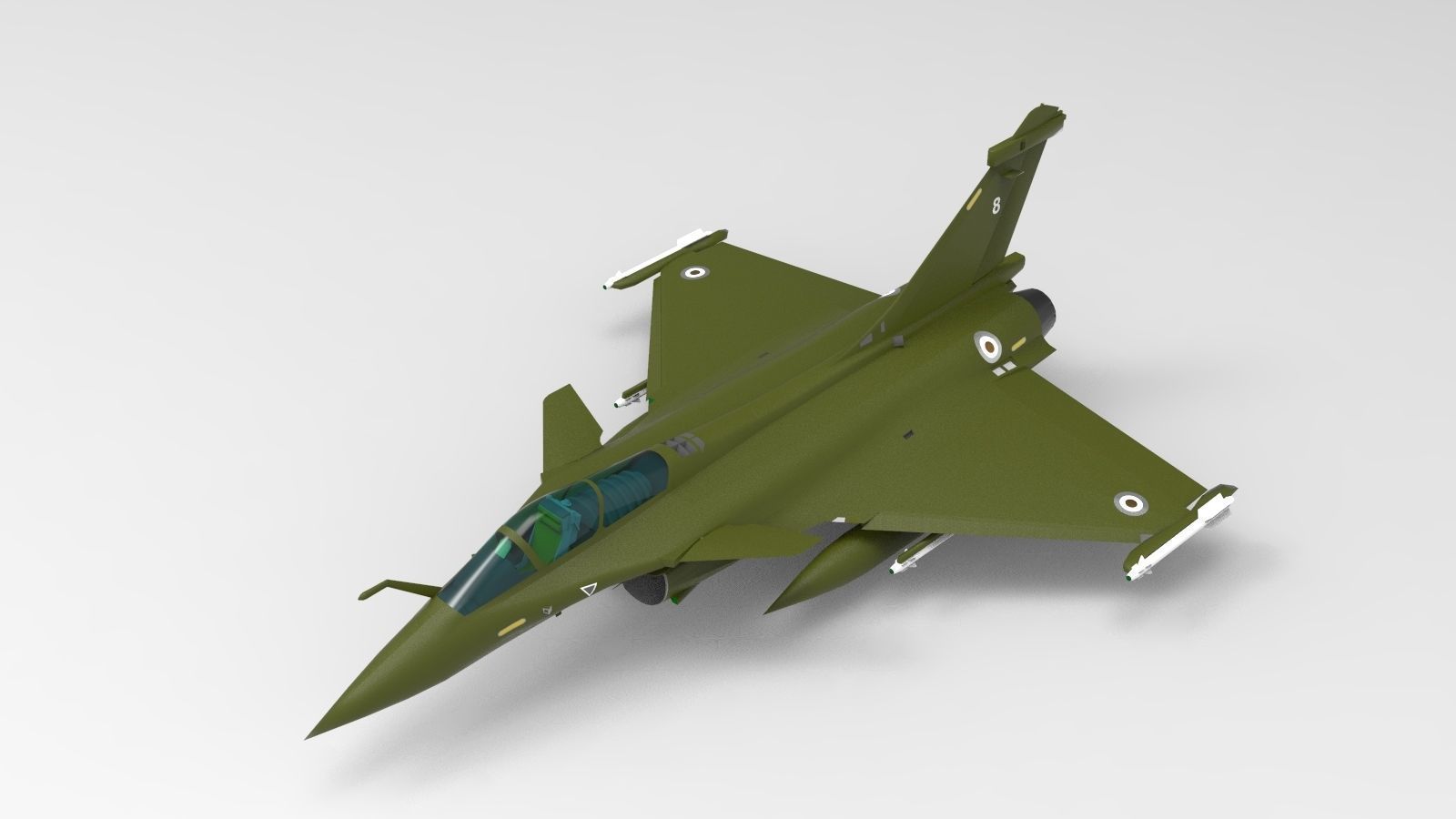 Rafale Multirole Fighter Jet 3D model | CGTrader
