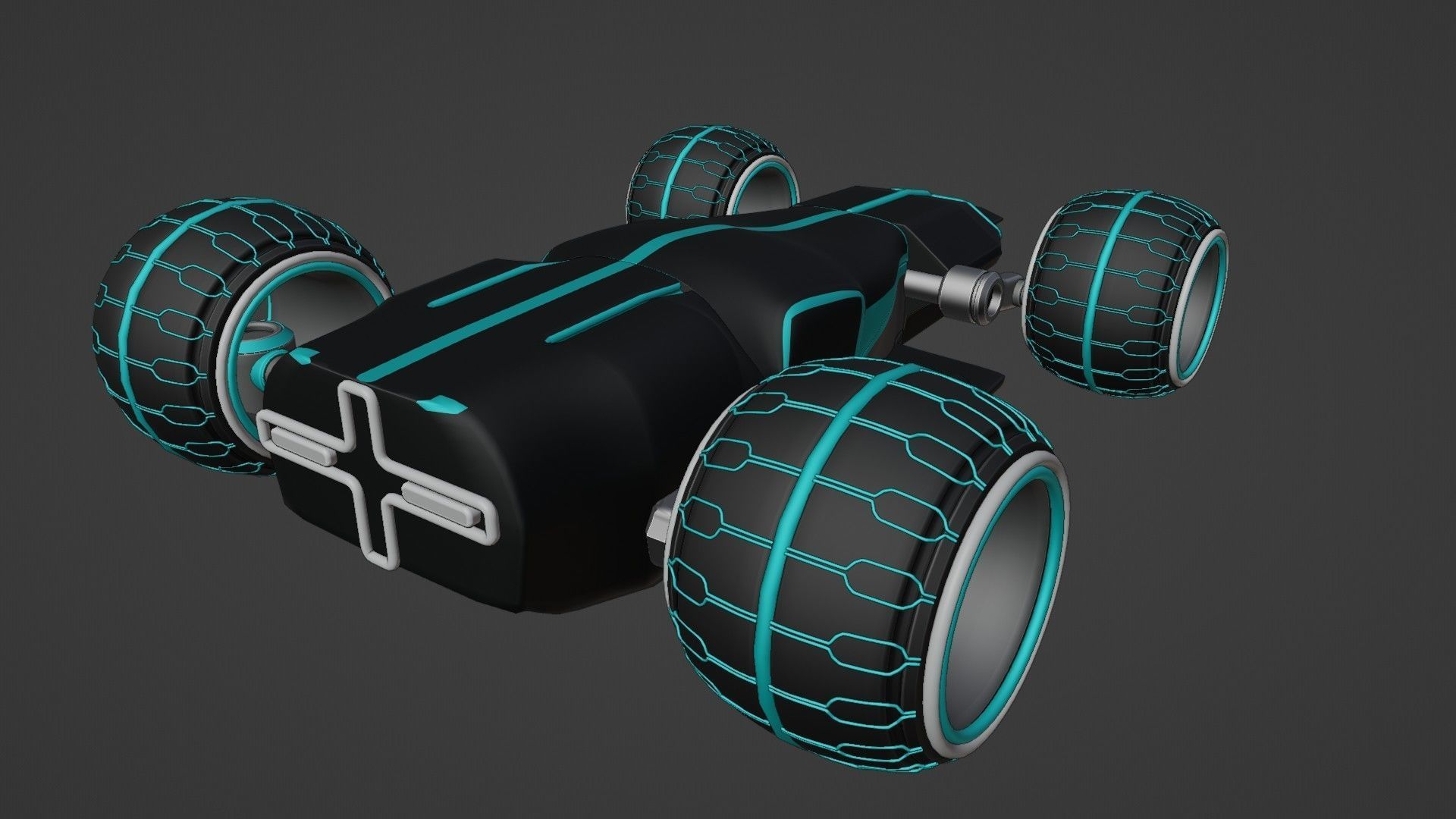 Sci-Fi car of Tron legacy light runner 3D model | CGTrader