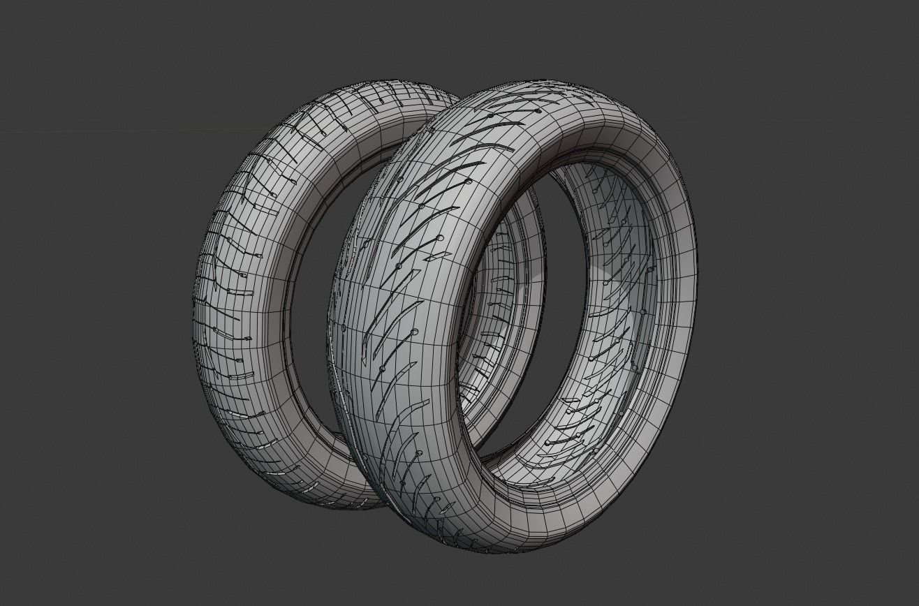 3D model Miche Tire Motorcycle VR / AR / low-poly | CGTrader