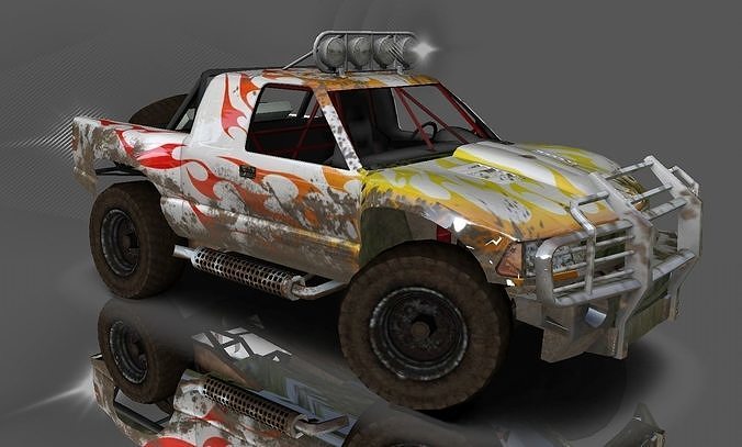 3D model Hilux Modified Truck - Monster Truck 3D model Game Ready VR ...