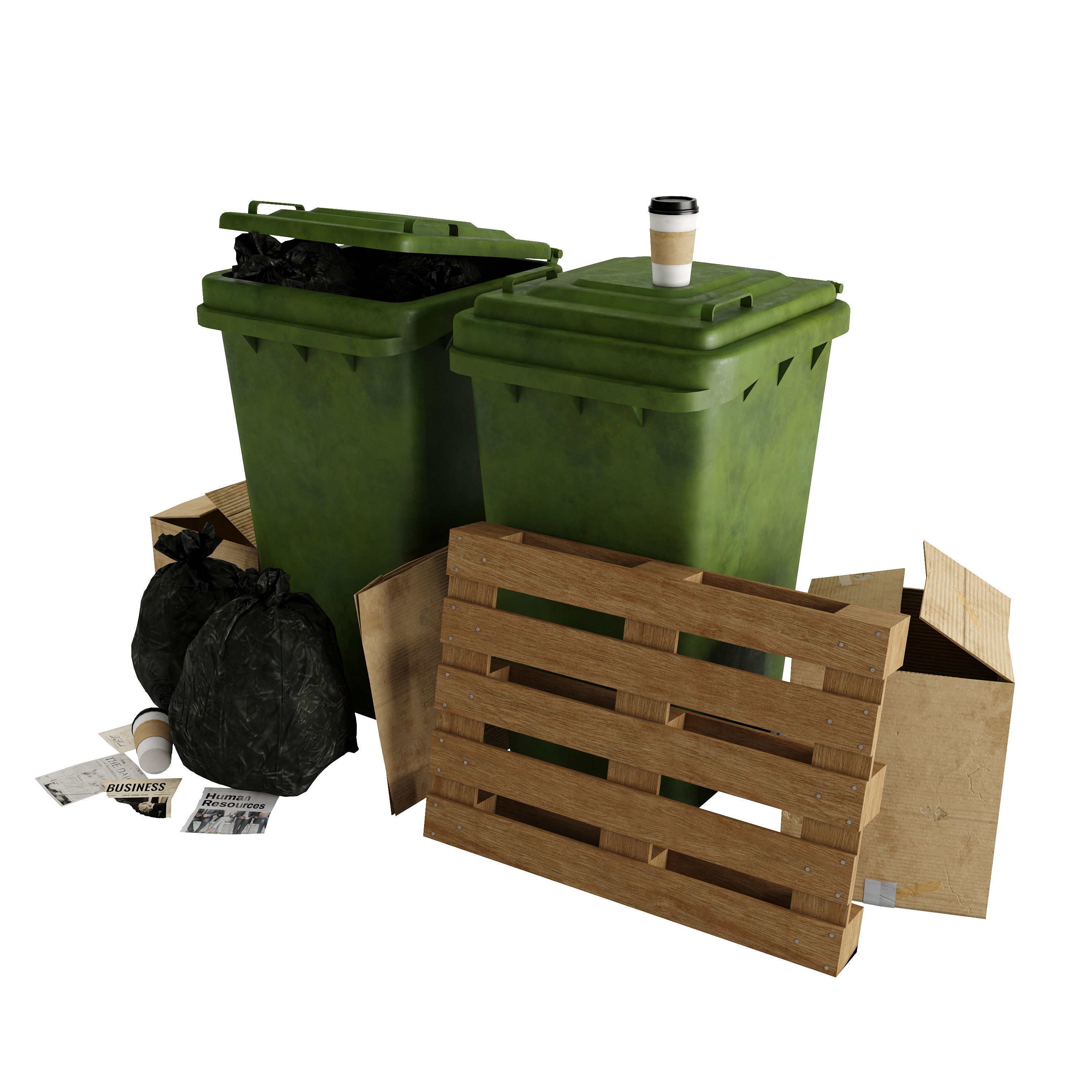 Street Trash - 3D Model 3D model | CGTrader