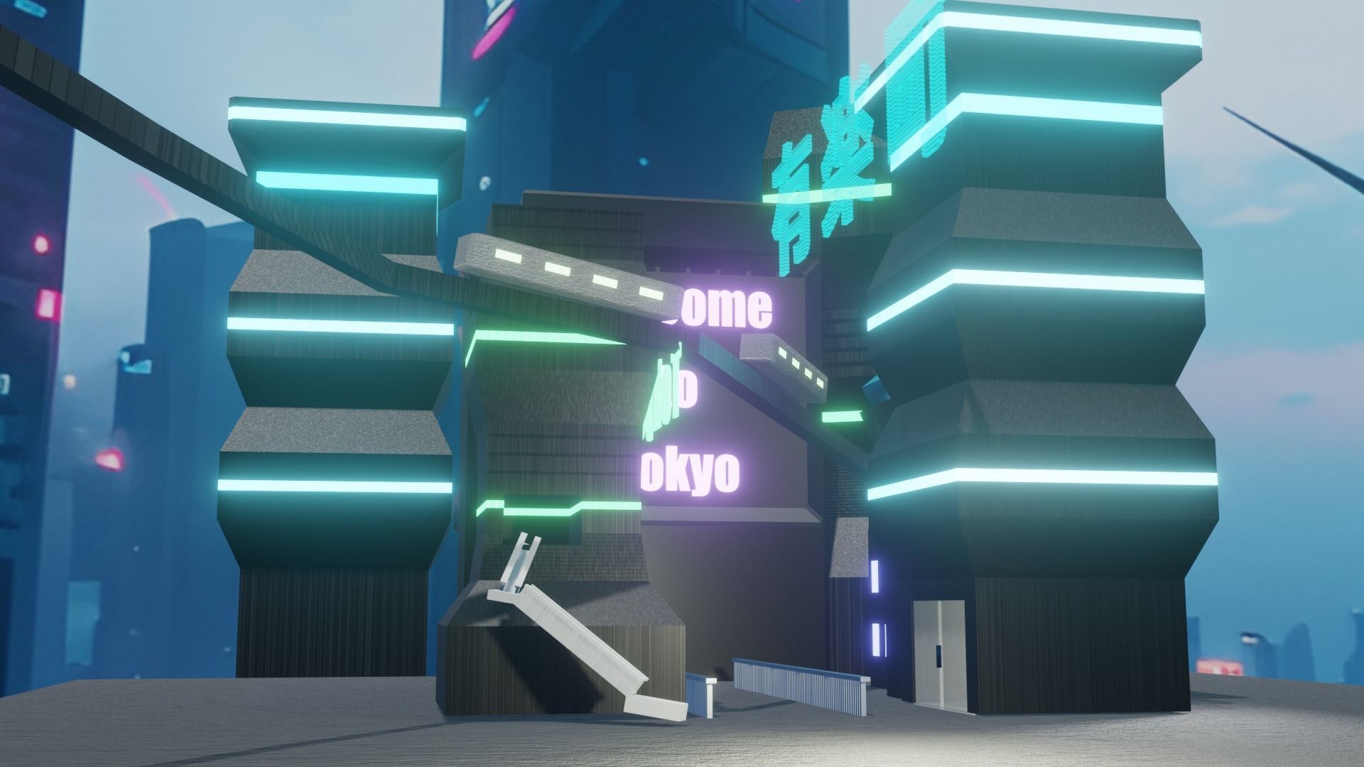 Neo Tokyo free 3D model | CGTrader