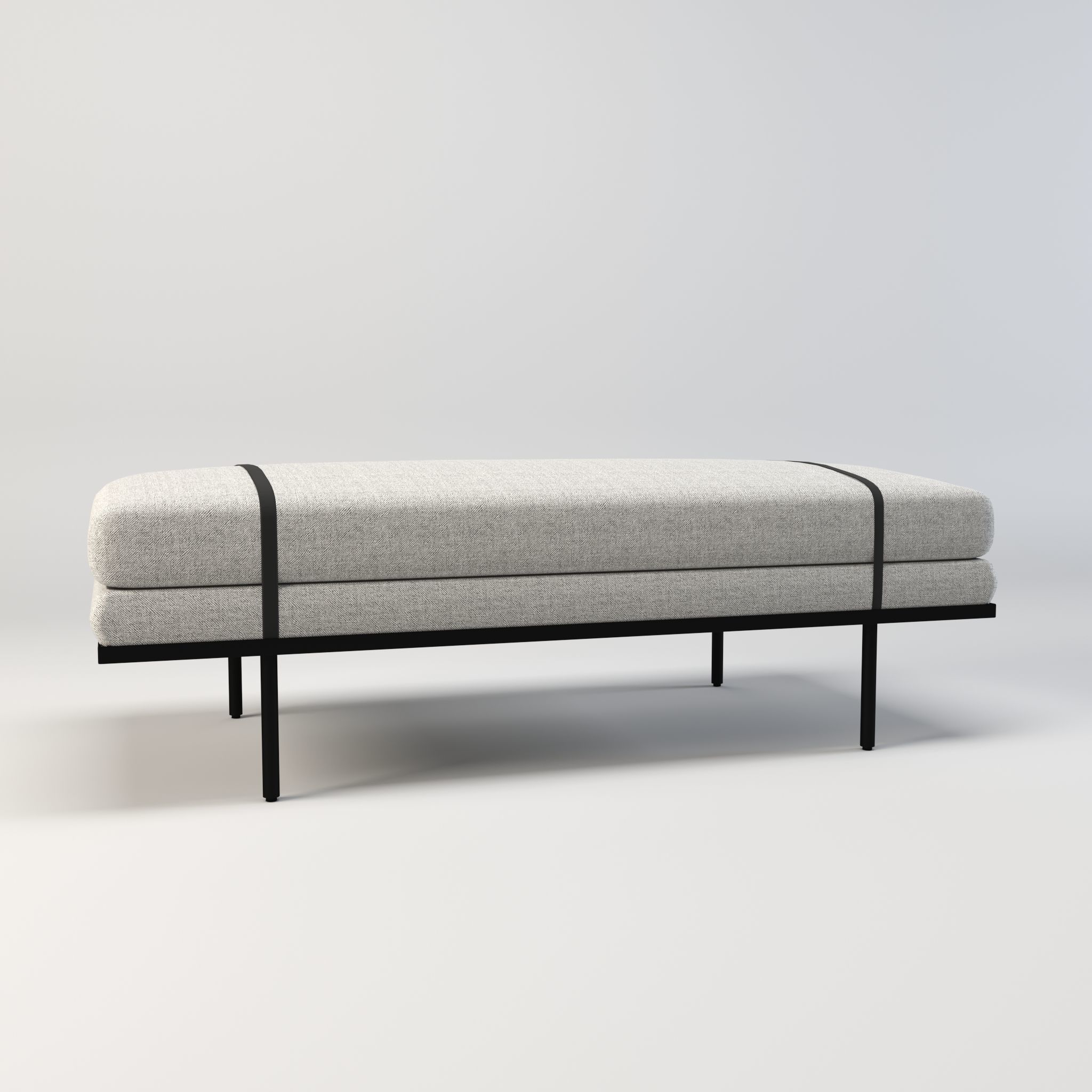 3D model Booker bench - end bench - stool - seat - accent bench VR / AR ...