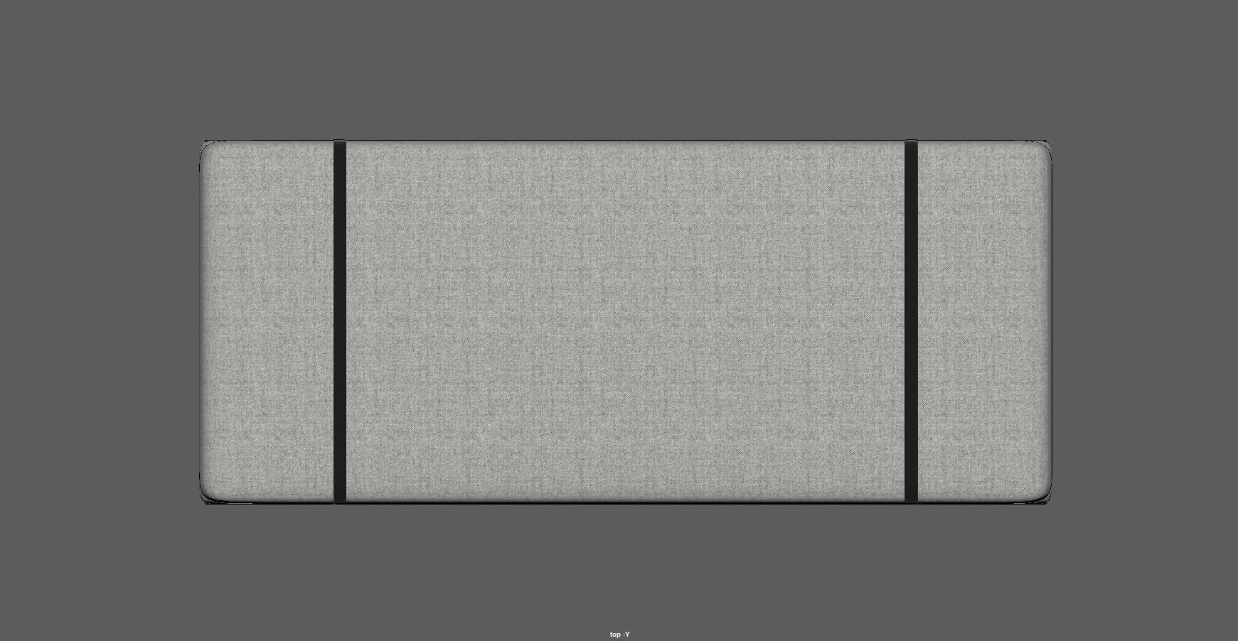 3D model Booker bench - end bench - stool - seat - accent bench VR / AR ...