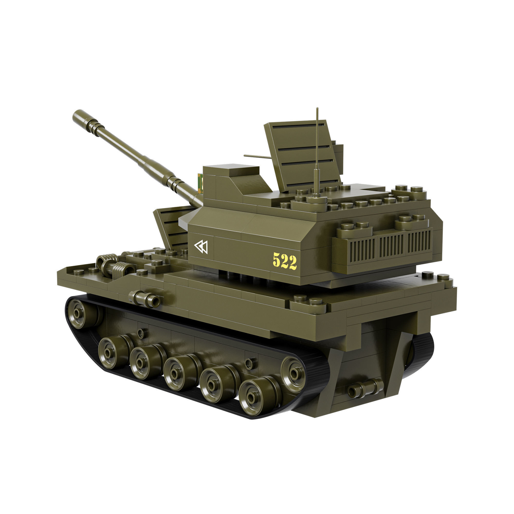 Lego Tank 522 3D model | CGTrader
