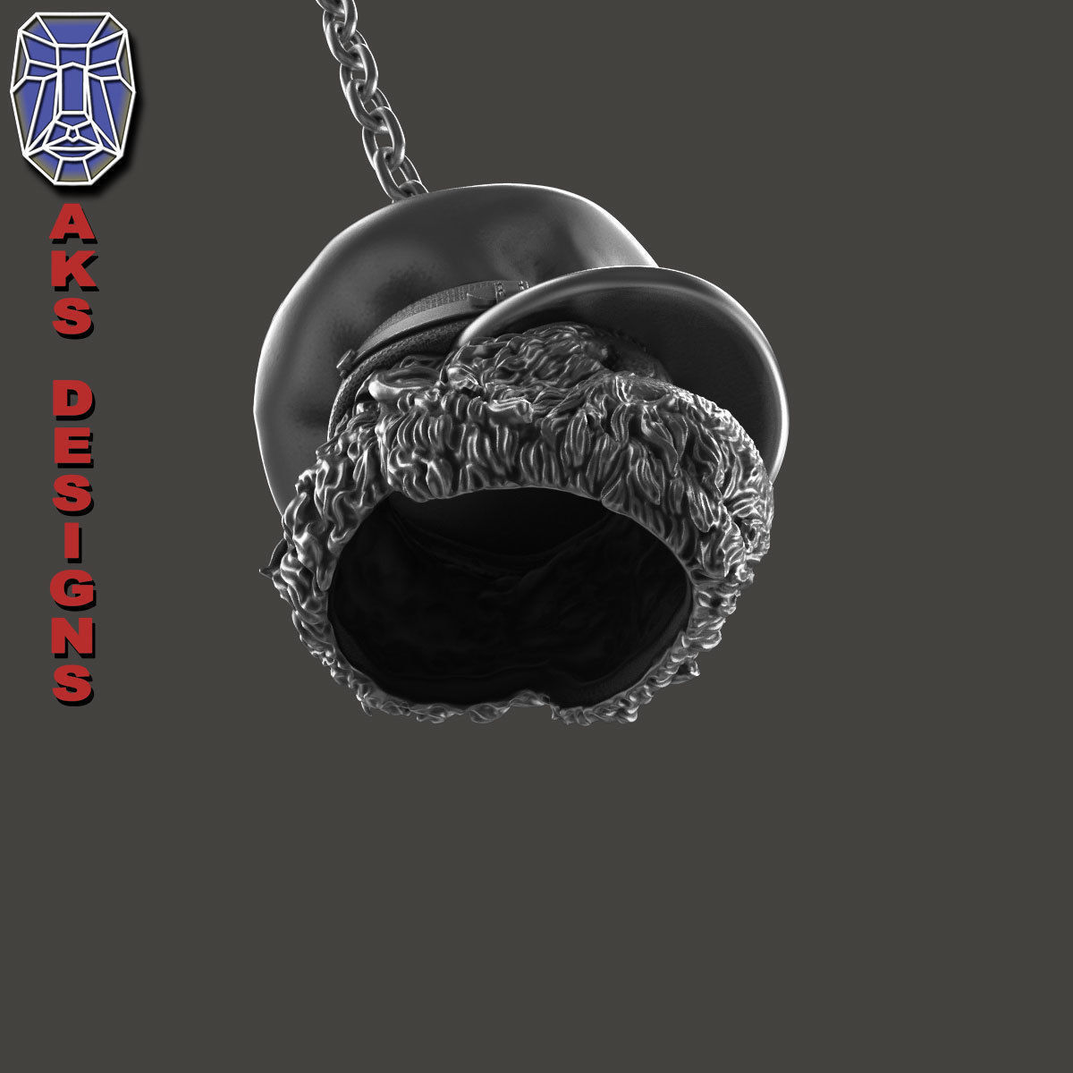 Animal Pendant jewelry Army captain Guerilla v150 3D model 3D printable ...