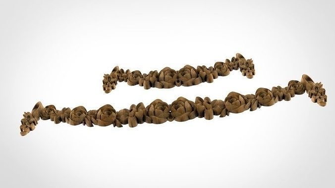 3d flower collar zip file stl extension 3D model 3D printable | CGTrader