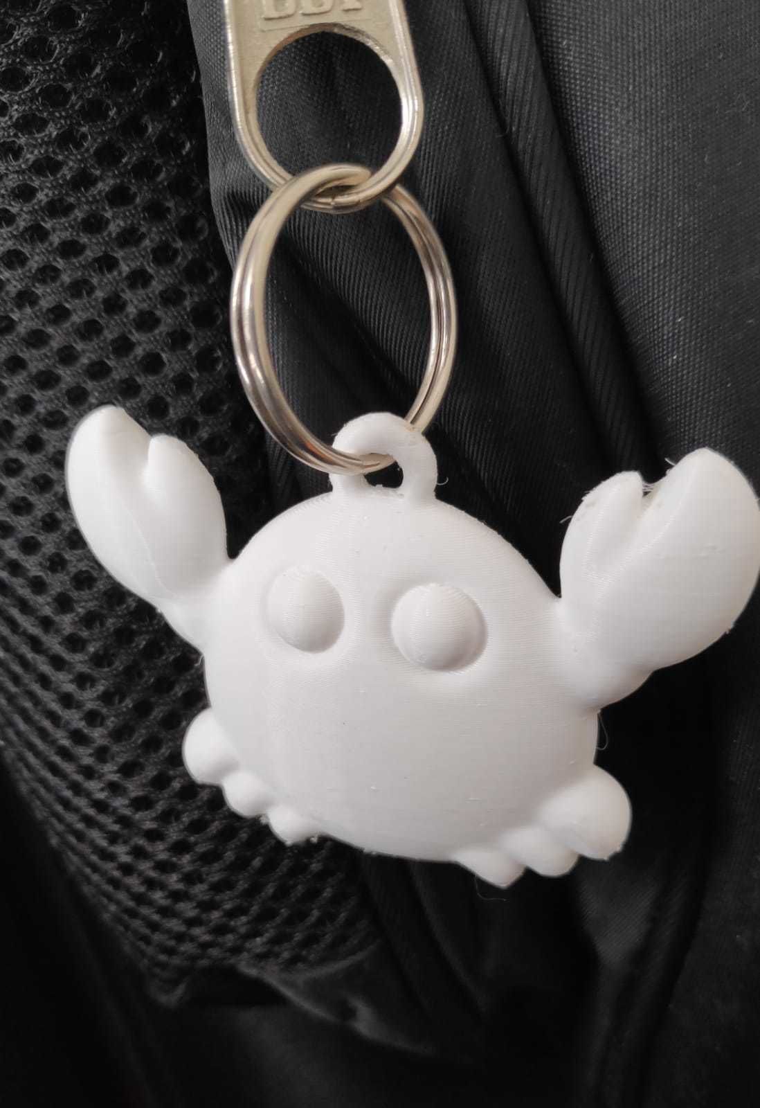 Crab Keychain 3D model 3D printable | CGTrader