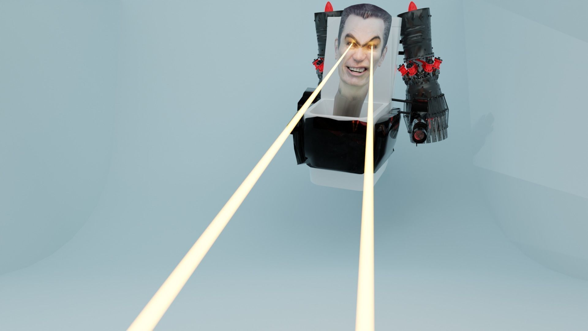 skibidi toilet Upgraded toilet boss 3D model rigged | CGTrader