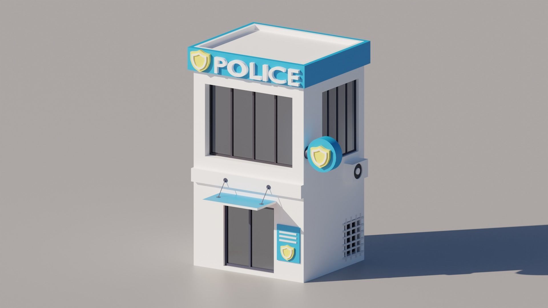 3D model Police Station VR / AR / low-poly | CGTrader