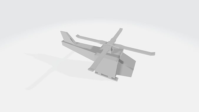 cube helicopter free 3D model | CGTrader