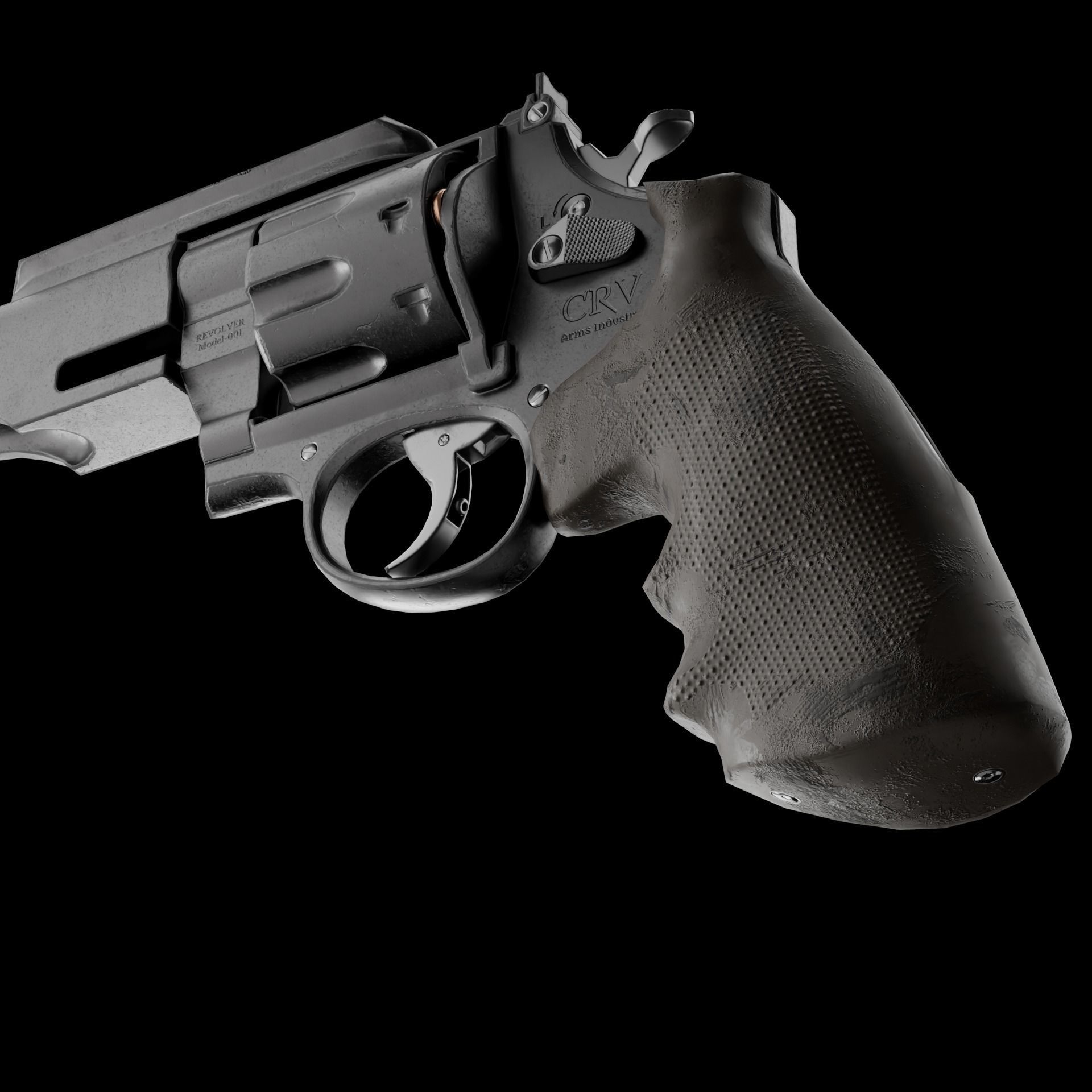 3D model CRV - REVOLVER VR / AR / low-poly | CGTrader